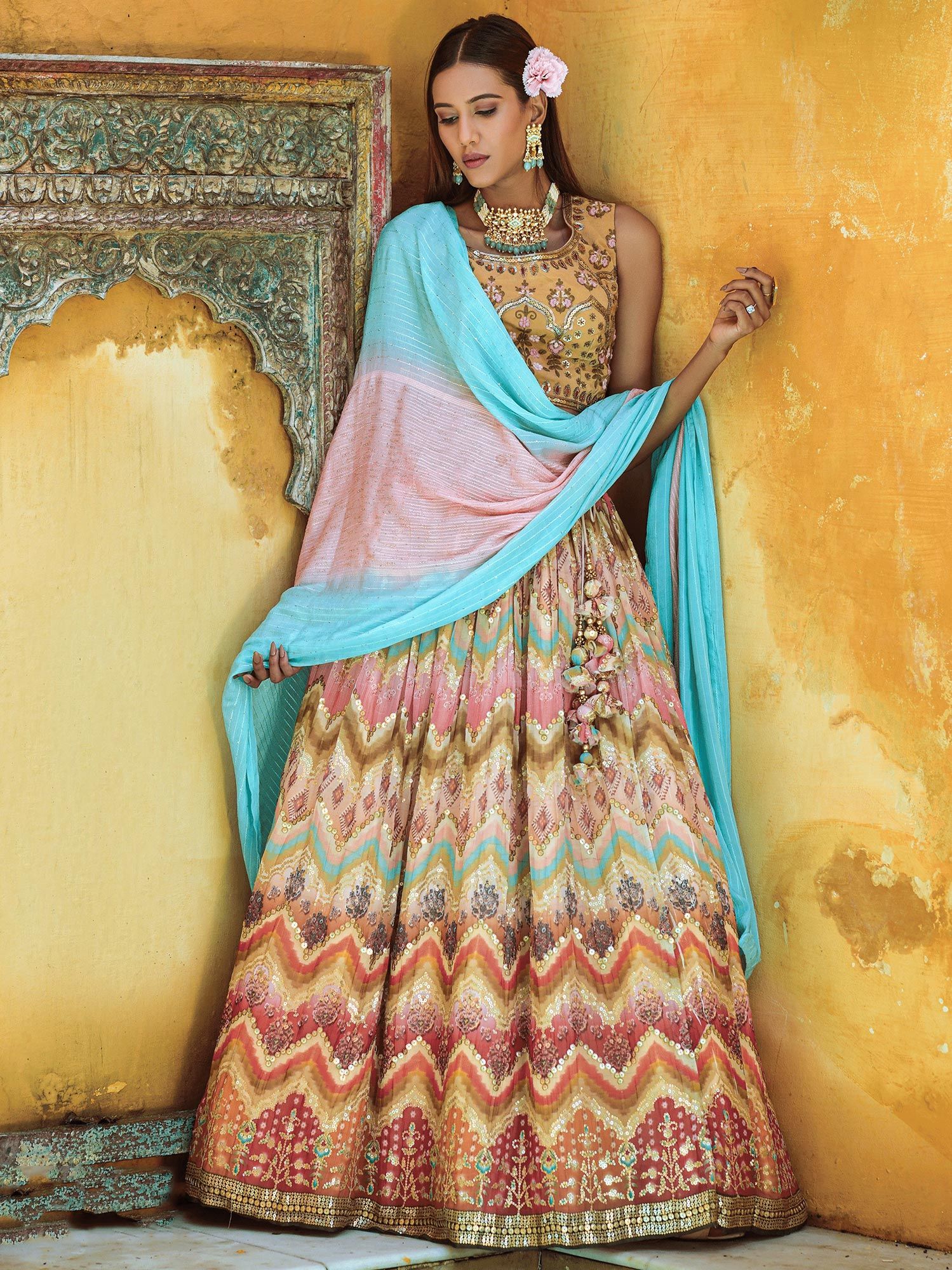 Muslim Bridal Ghagra Choli